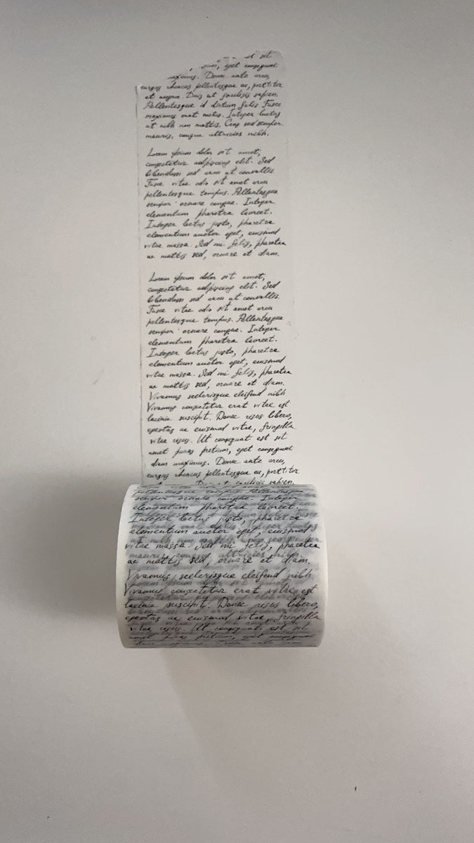 Vintage Writing Washi Roll (Vertical) – Bloom Paper Studio